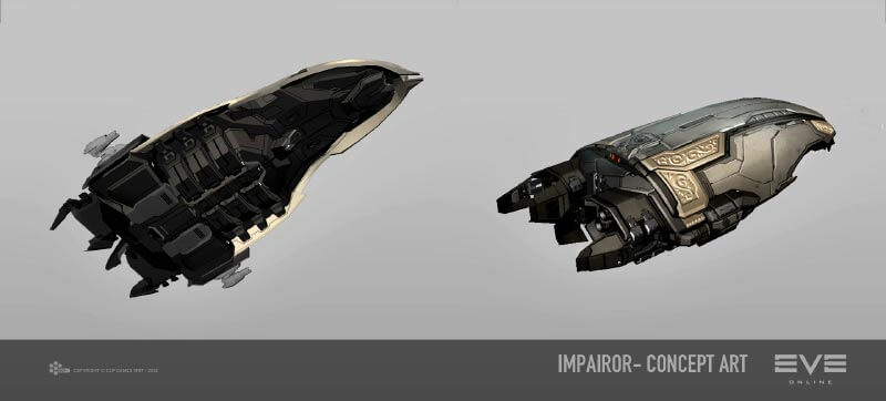 Корабль класса «Impairor» - Концепт-арт EVE Online